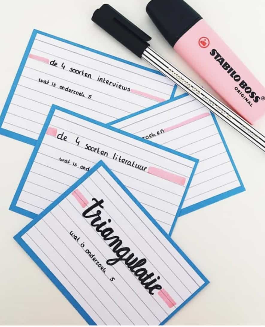 Flashcards Maken Stap Voor Stap Lees Hoe Je De Beste Leerkaartjes Maakt